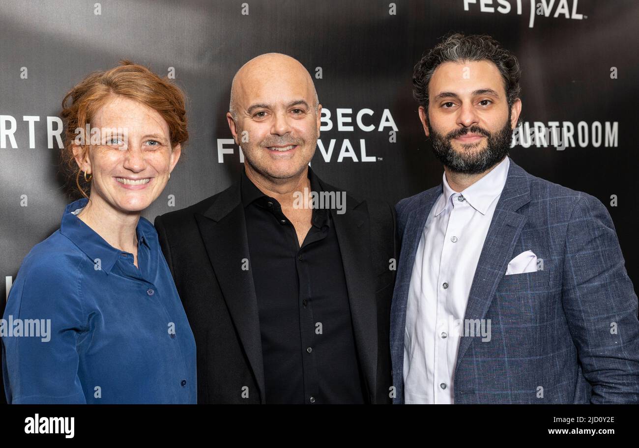 New York, NY - June 16, 2022: Lee Sunday Evans, Richard Hanus, Arian ...