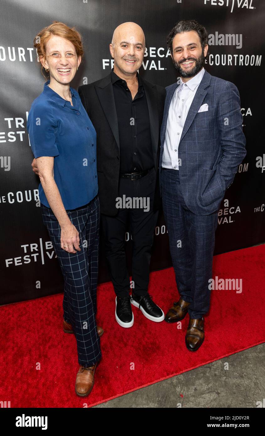 New York, NY - June 16, 2022: Lee Sunday Evans, Richard Hanus, Arian ...