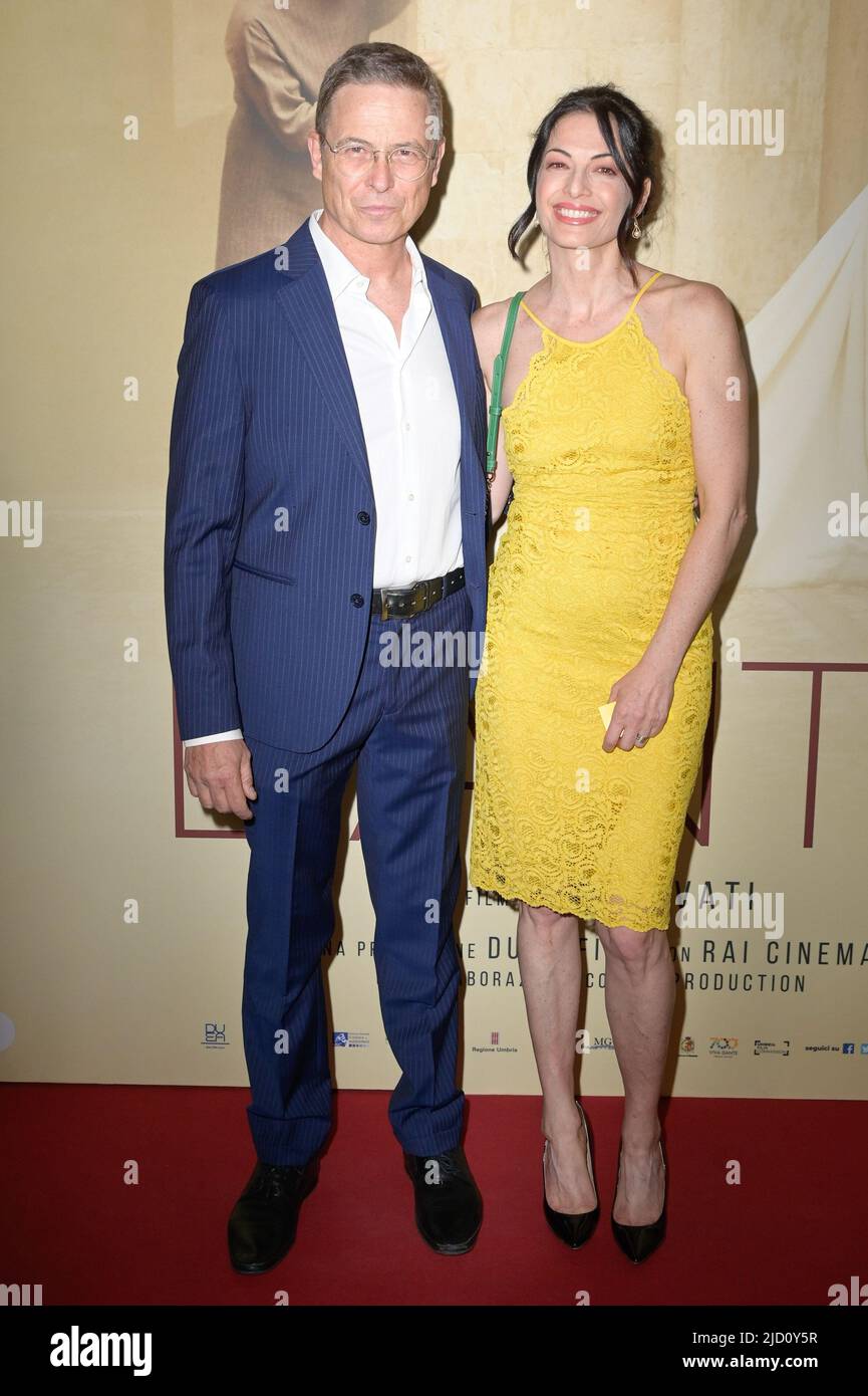 (L-R) Angelo Longoni and Eleonora Ivone attend the red carpet of the ...