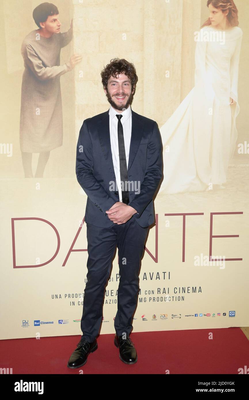 Alessandro Sperduti attends the red carpet of the premiere of the movie ...