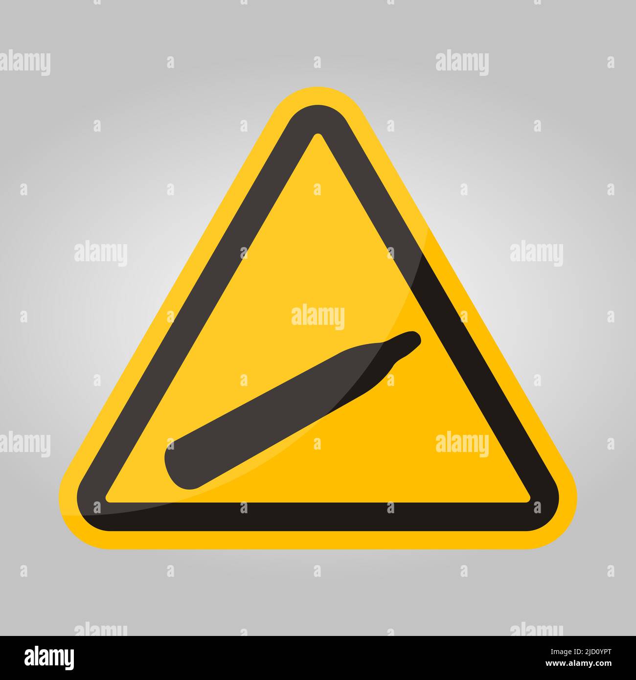 Danger Pressure Gas Symbol Sign Isolate On White Background,Vector ...