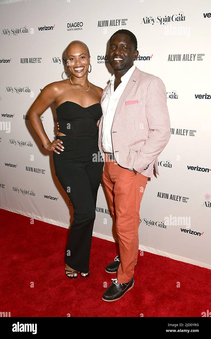 Eboni Freeman and Andy Siwo attend The Ailey Spirit Gala on June 16 ...