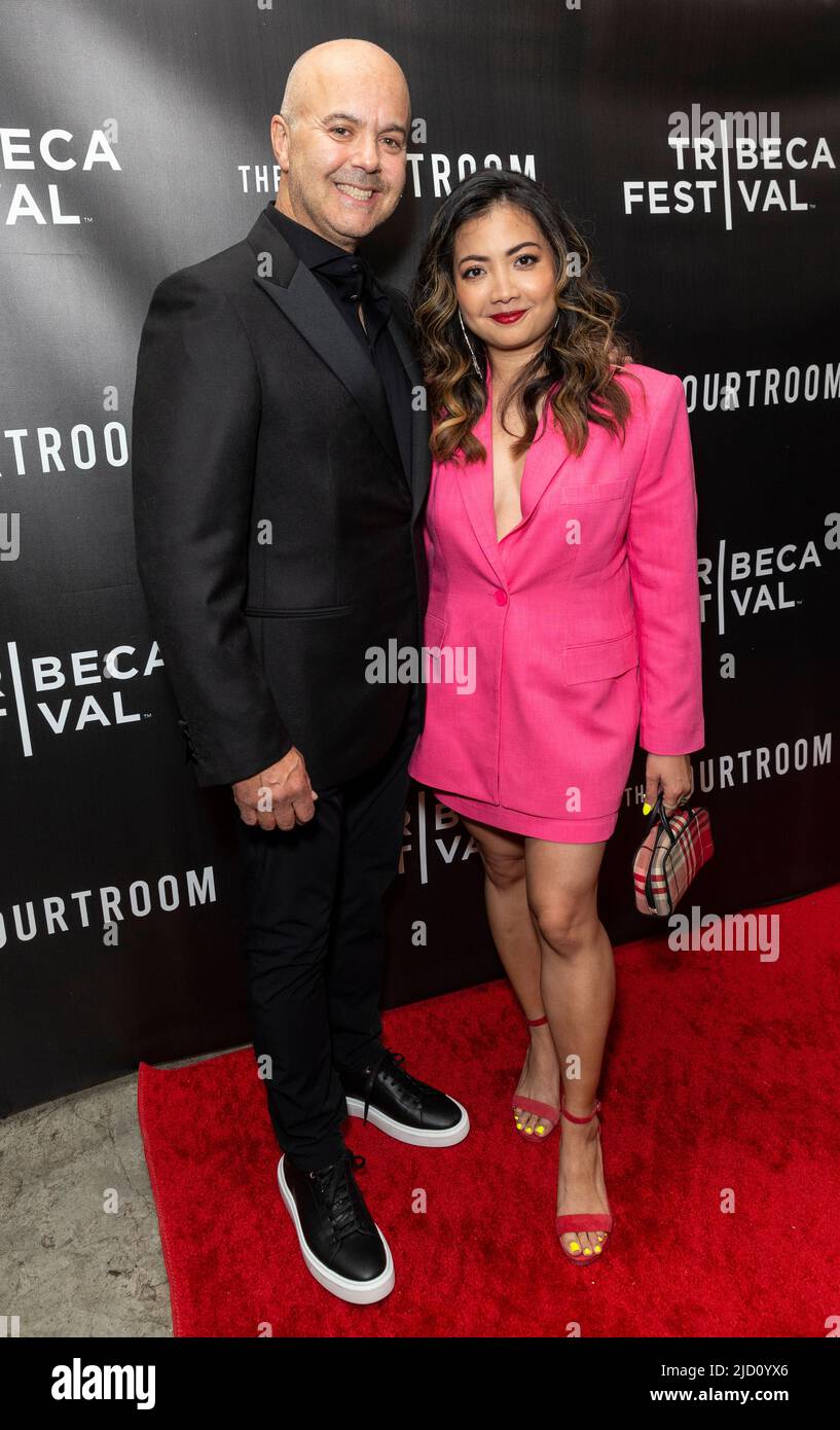 New York, NY - June 16, 2022: Richard Hanus and Kristin Villanueva ...