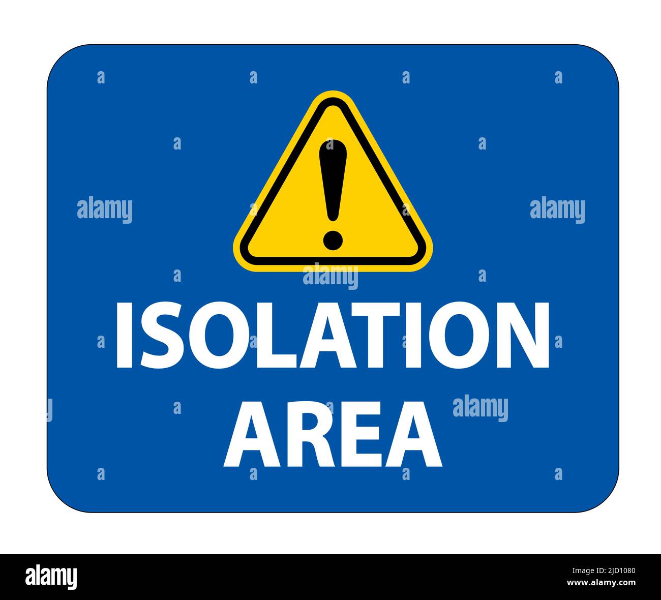 Isolation area sign On White Background,Vector Illustration EPS.10 ...