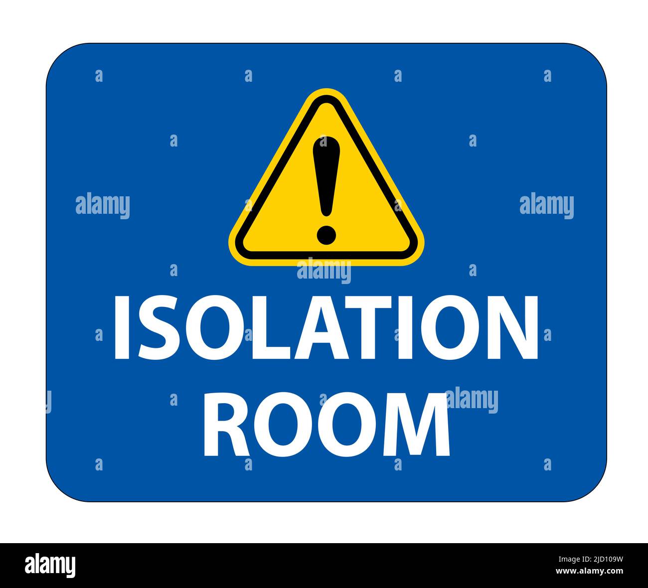 Isolation room sign On White Background,Vector Illustration EPS.10 ...
