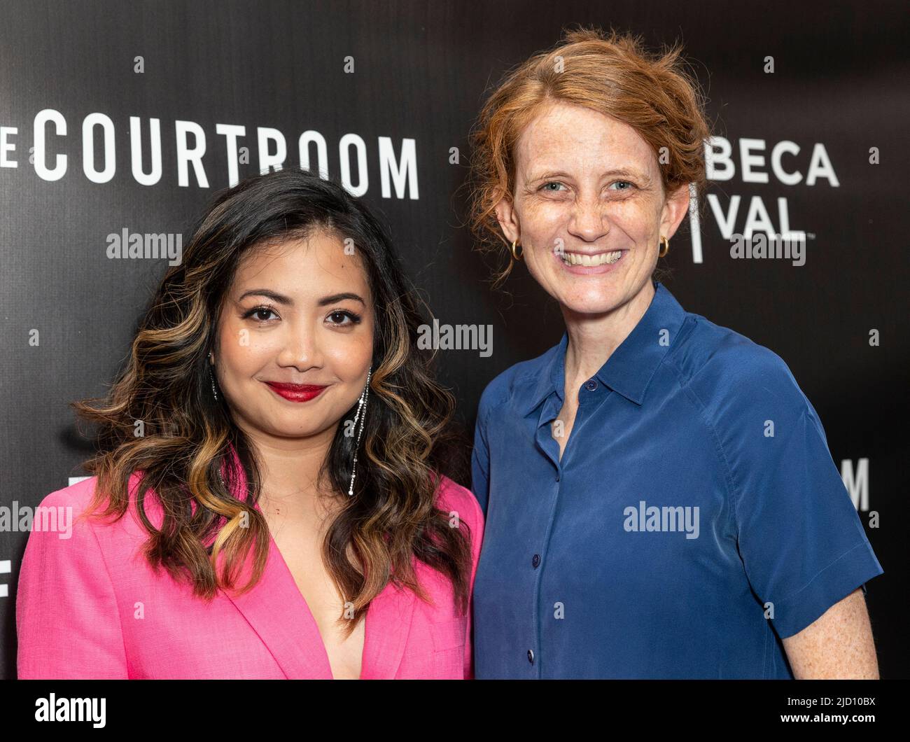 New York, NY - June 16, 2022: Kristin Villanueva and Lee Sunday Evans ...