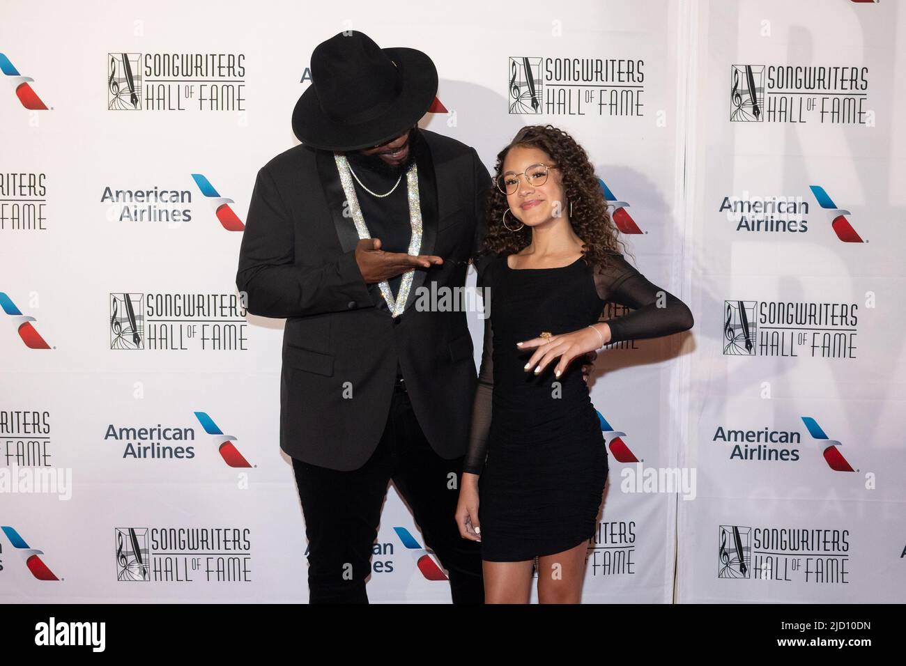 New York, United States. 16th June, 2022. Wanya Morris and guest arrive ...