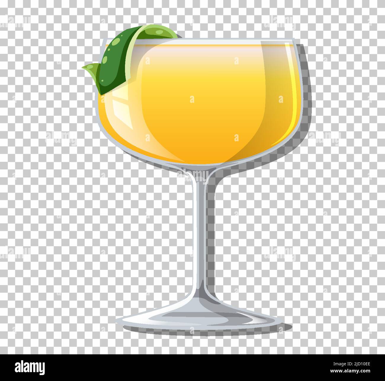 Daiquiri cocktail in glass illustration Stock Vector Image & Art - Alamy