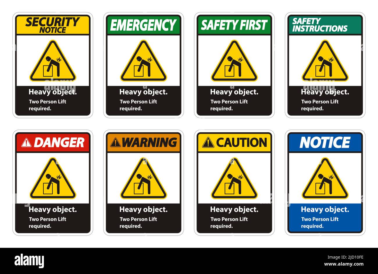 Two person heavy lift symbol hi-res stock photography and images - Alamy