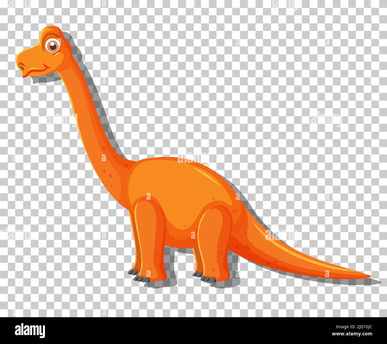 Cute diplodocus dinosaur isolated illustration Stock Vector Image & Art ...
