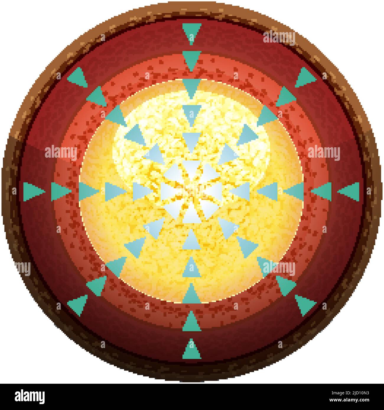 Earth with earth's inner core isolated illustration Stock Vector Image ...