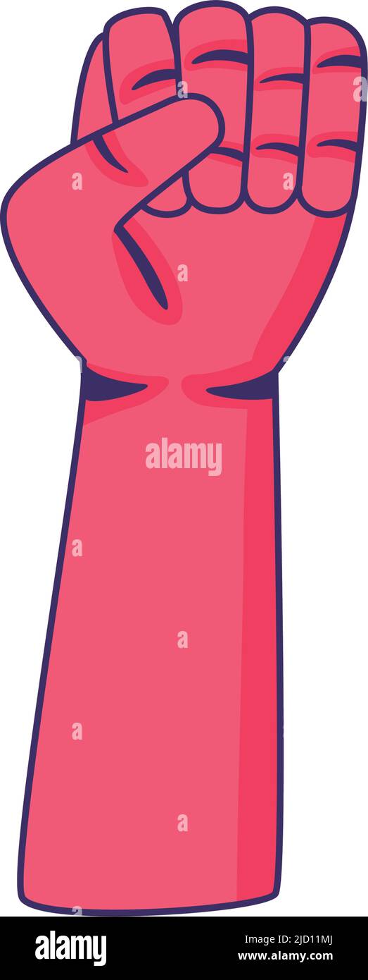 left hand fist up icon Stock Vector Image & Art - Alamy