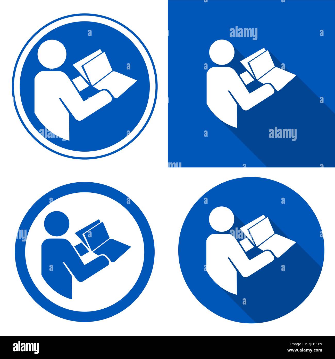 Read Technical Manual Before Servicing Symbol Sign Isolate on White ...