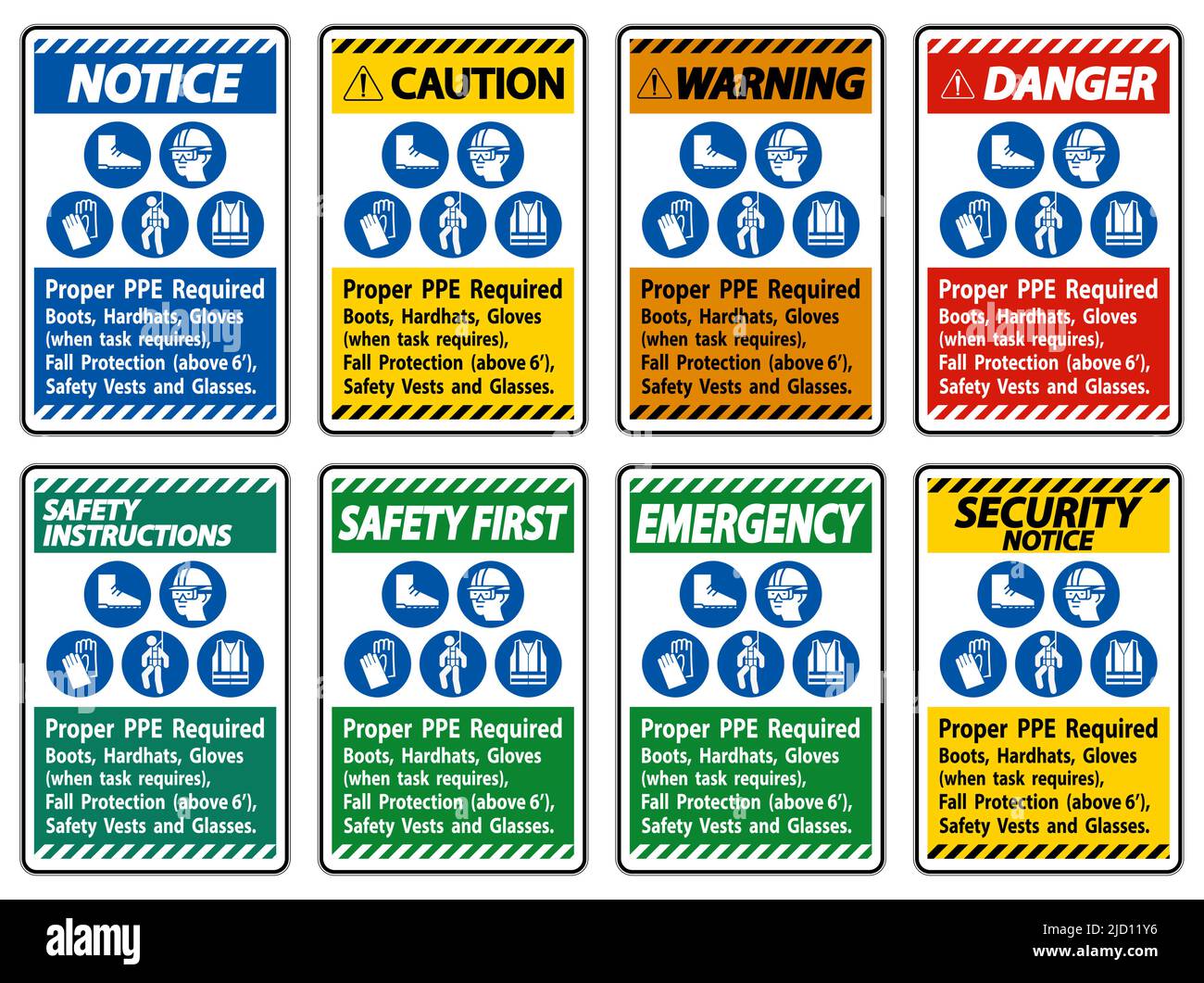 Proper PPE Required Boots, Hardhats, Gloves When Task Requires Fall ...