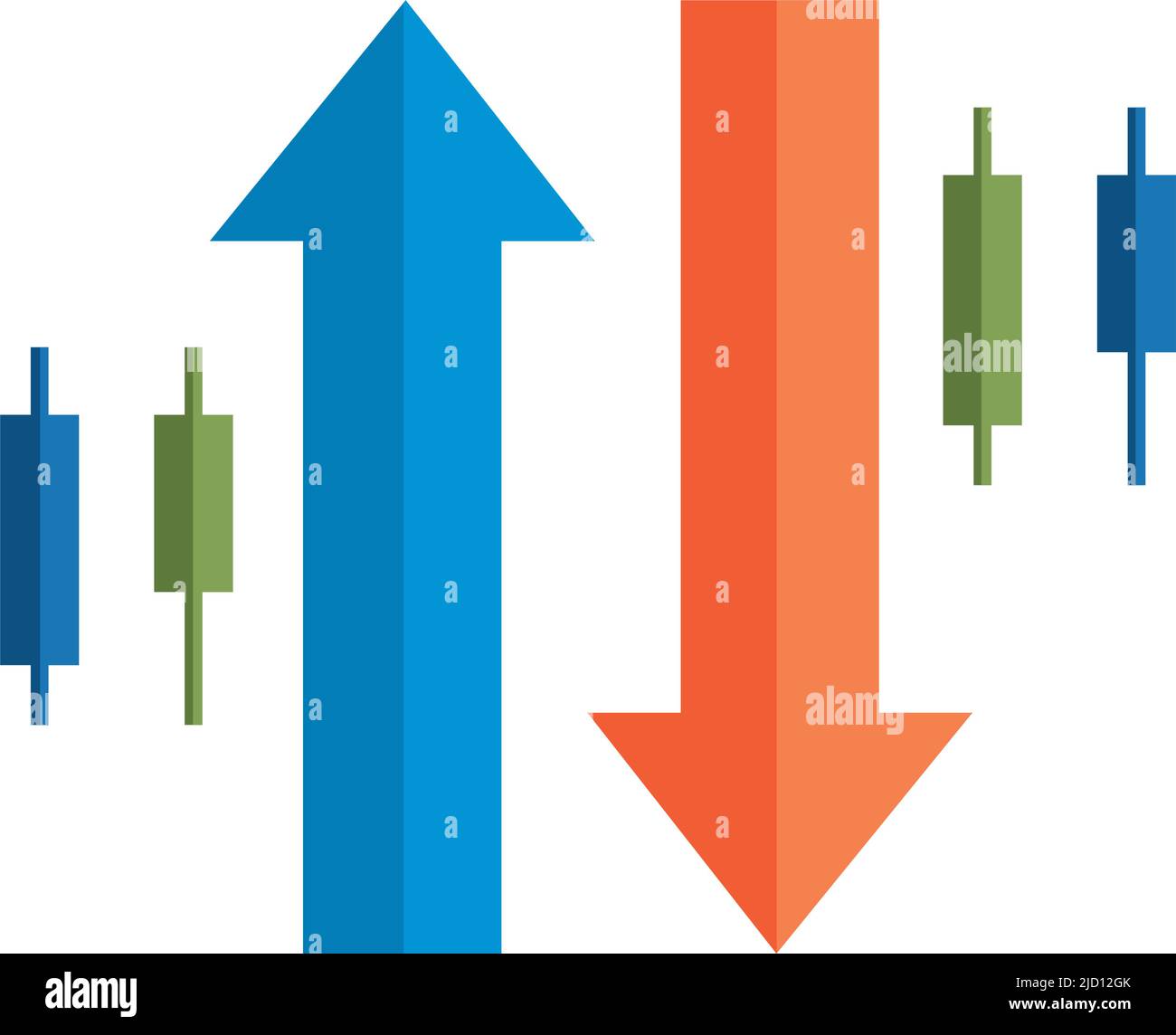 statistics infographic arrows isolated icon Stock Vector Image & Art ...
