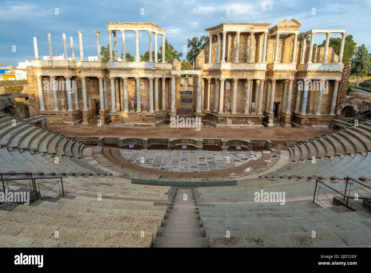 The Roman Theatre of Merida, Merida, Spain Stock Photo - Alamy