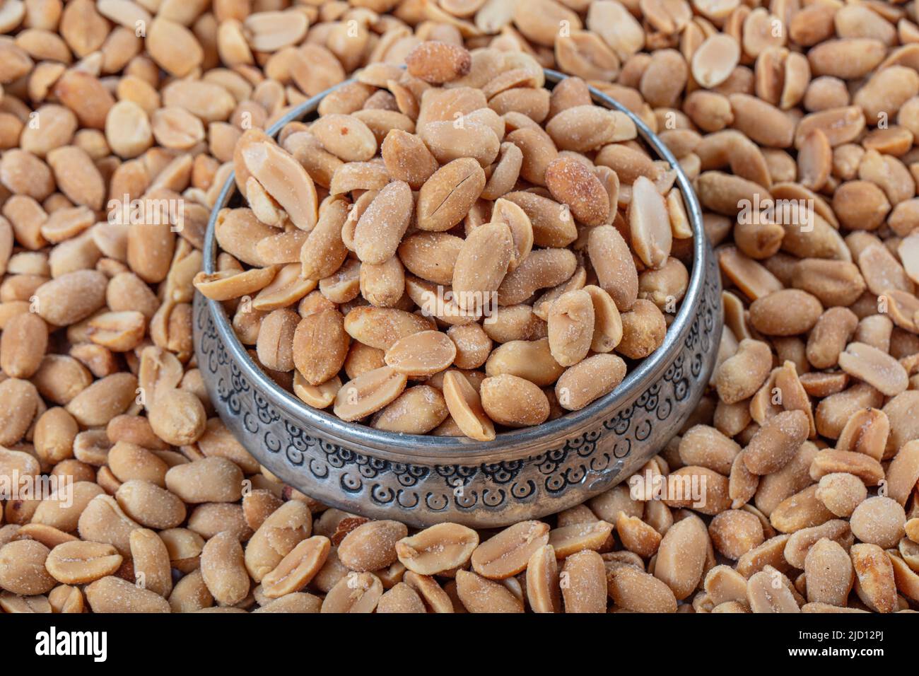 Roasted peanuts background. Seamless pattern of roasted peanuts. Close ...