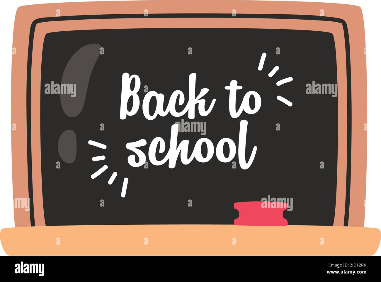 back to school lettering chalkboard icon Stock Vector Image & Art - Alamy