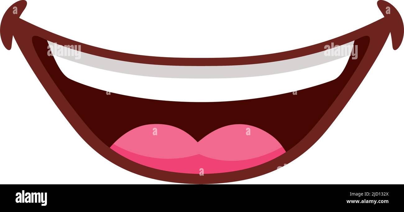 mouth happy smiling expression icon Stock Vector Image & Art - Alamy