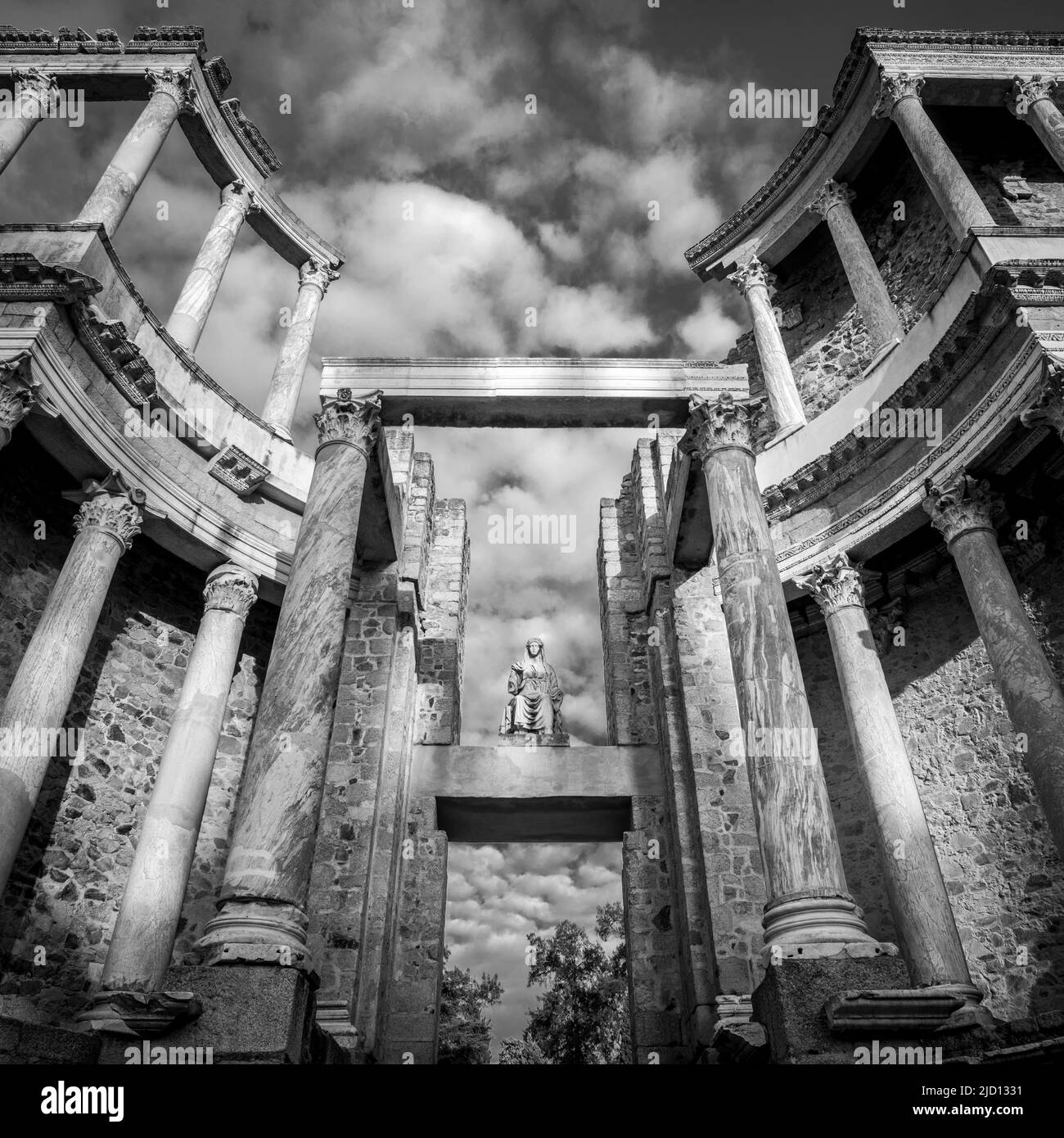 The Roman Theatre of Merida in Merida, Spain Stock Photo - Alamy