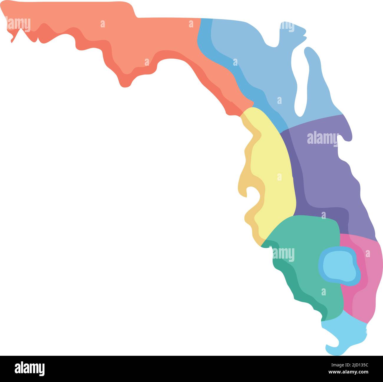 florida state map isolated icon Stock Vector Image & Art - Alamy