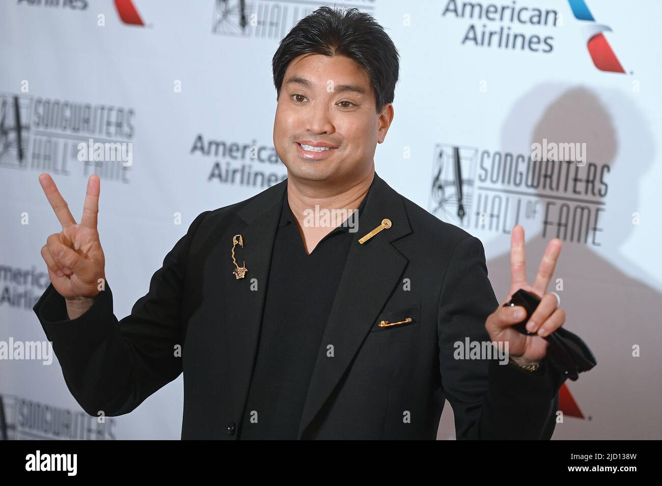 New York, USA. 16th June, 2022. Hall of Fame Inductee Chad Hugo attends ...