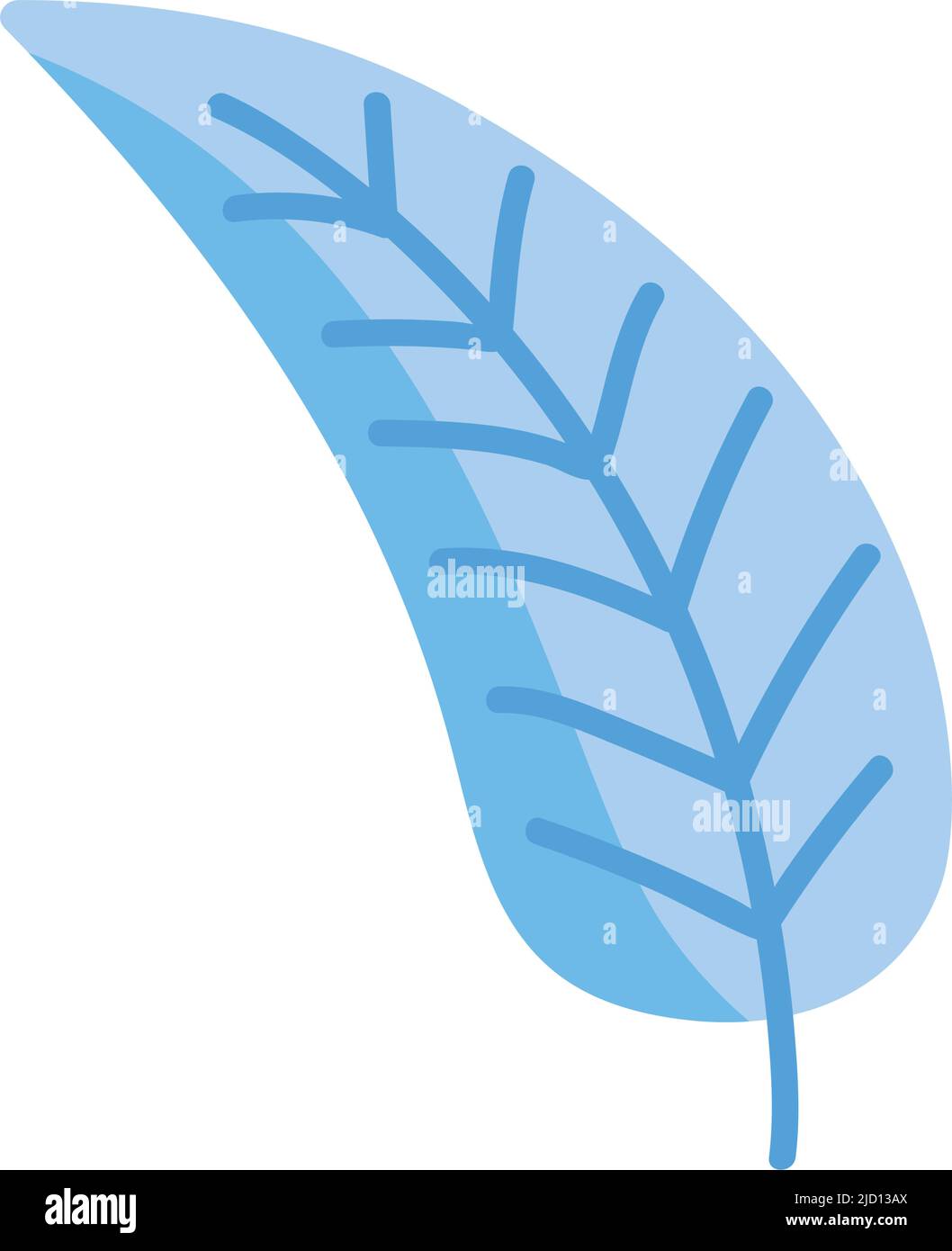 blue leaf plant nature icon Stock Vector Image & Art - Alamy