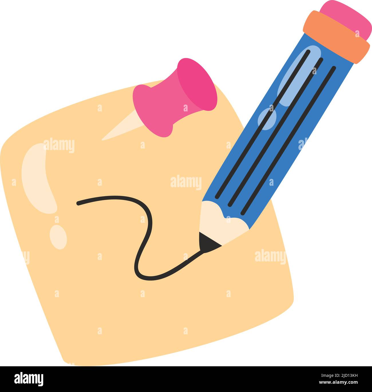 pencil writing in note icon Stock Vector Image & Art - Alamy