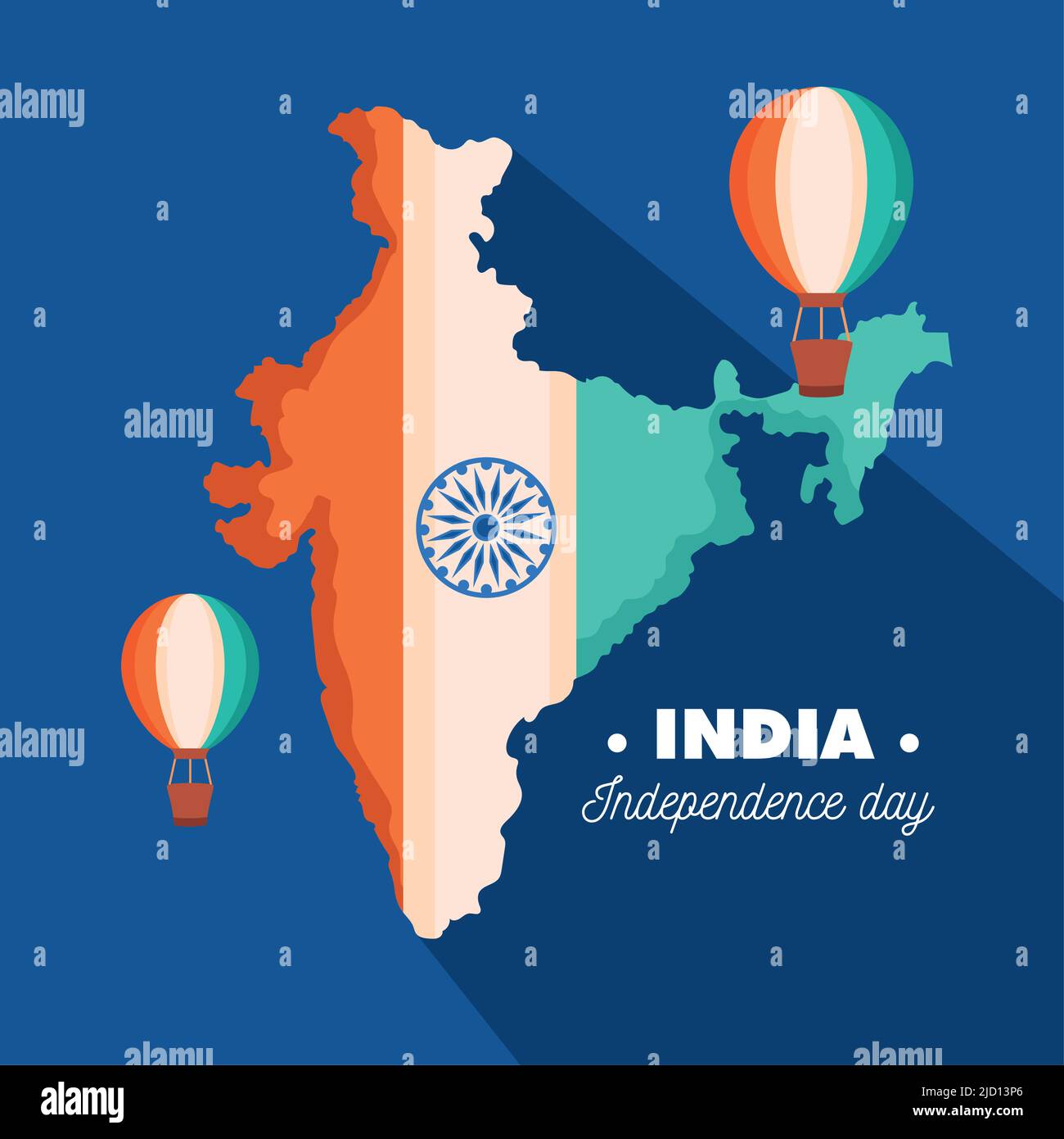 india independence day lettering card with map Stock Vector Image & Art ...