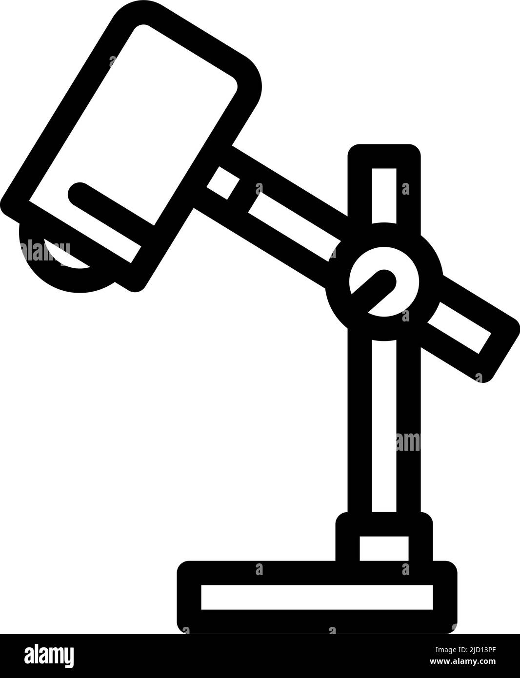 table lighting lamp line icon vector illustration Stock Vector Image ...