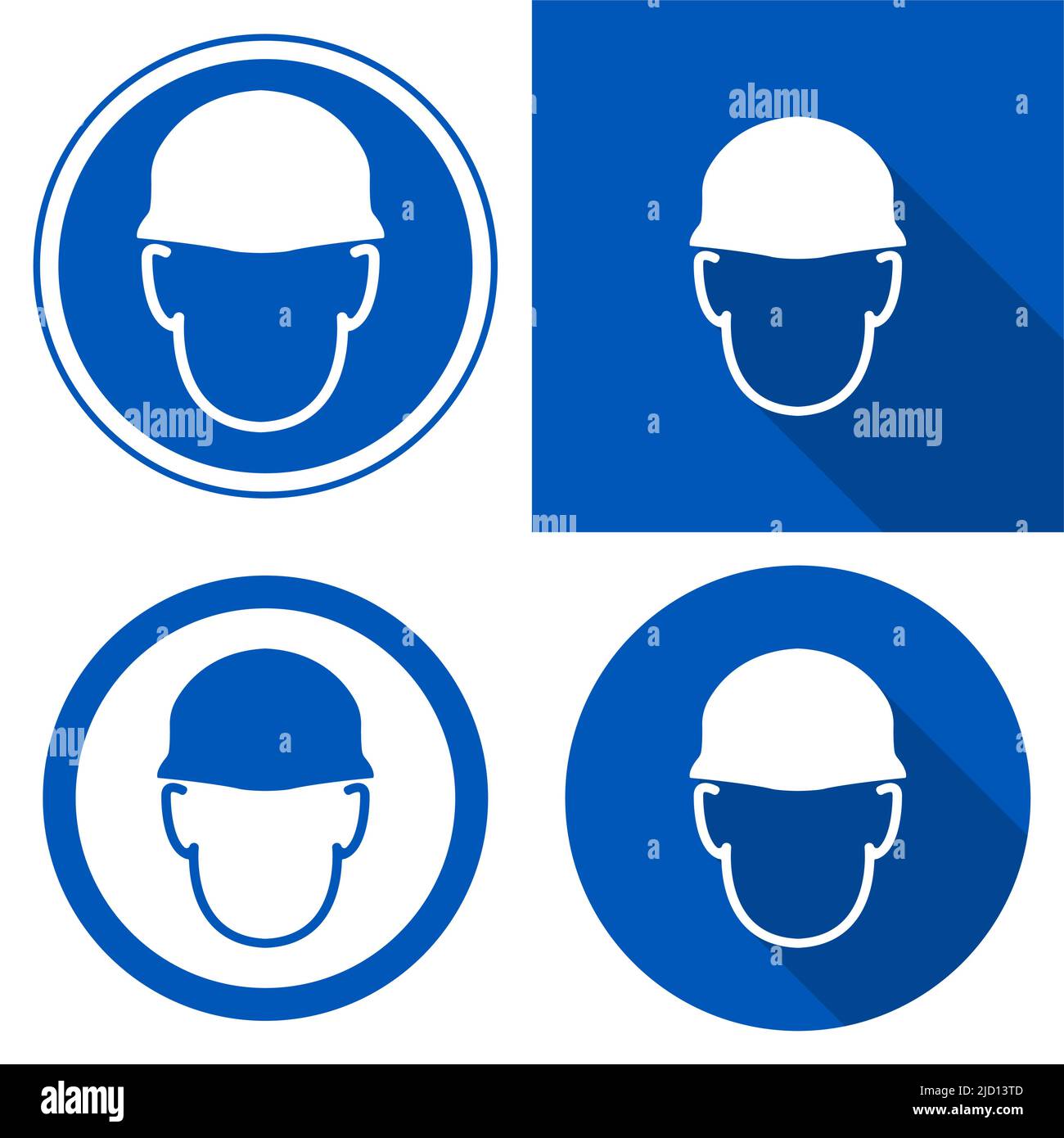 Wear helmet Symbol Sign Isolate on White Background,Vector Illustration ...