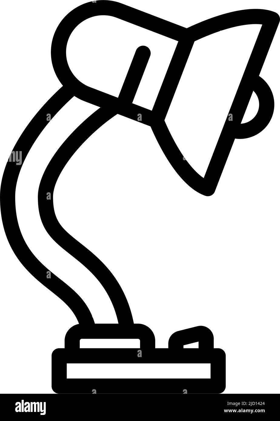 desk lamp line icon vector illustration Stock Vector Image & Art - Alamy
