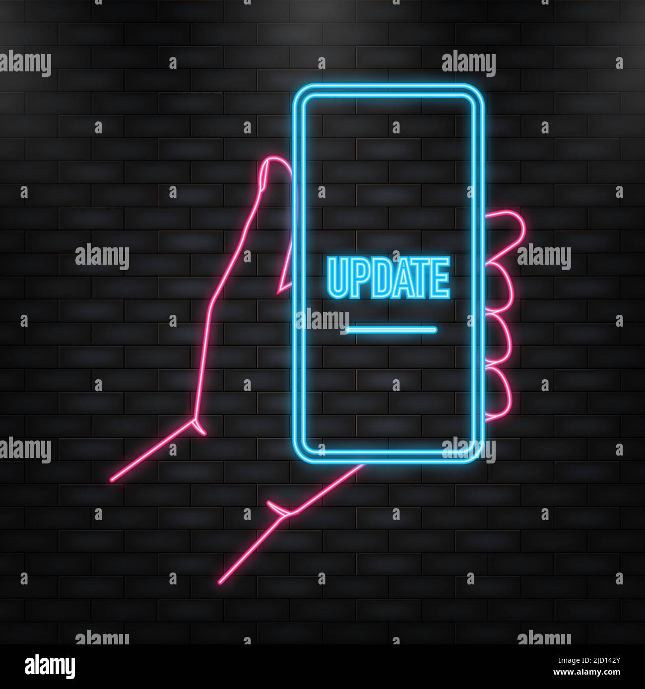 Update progress bar blue background Stock Vector Images - Alamy