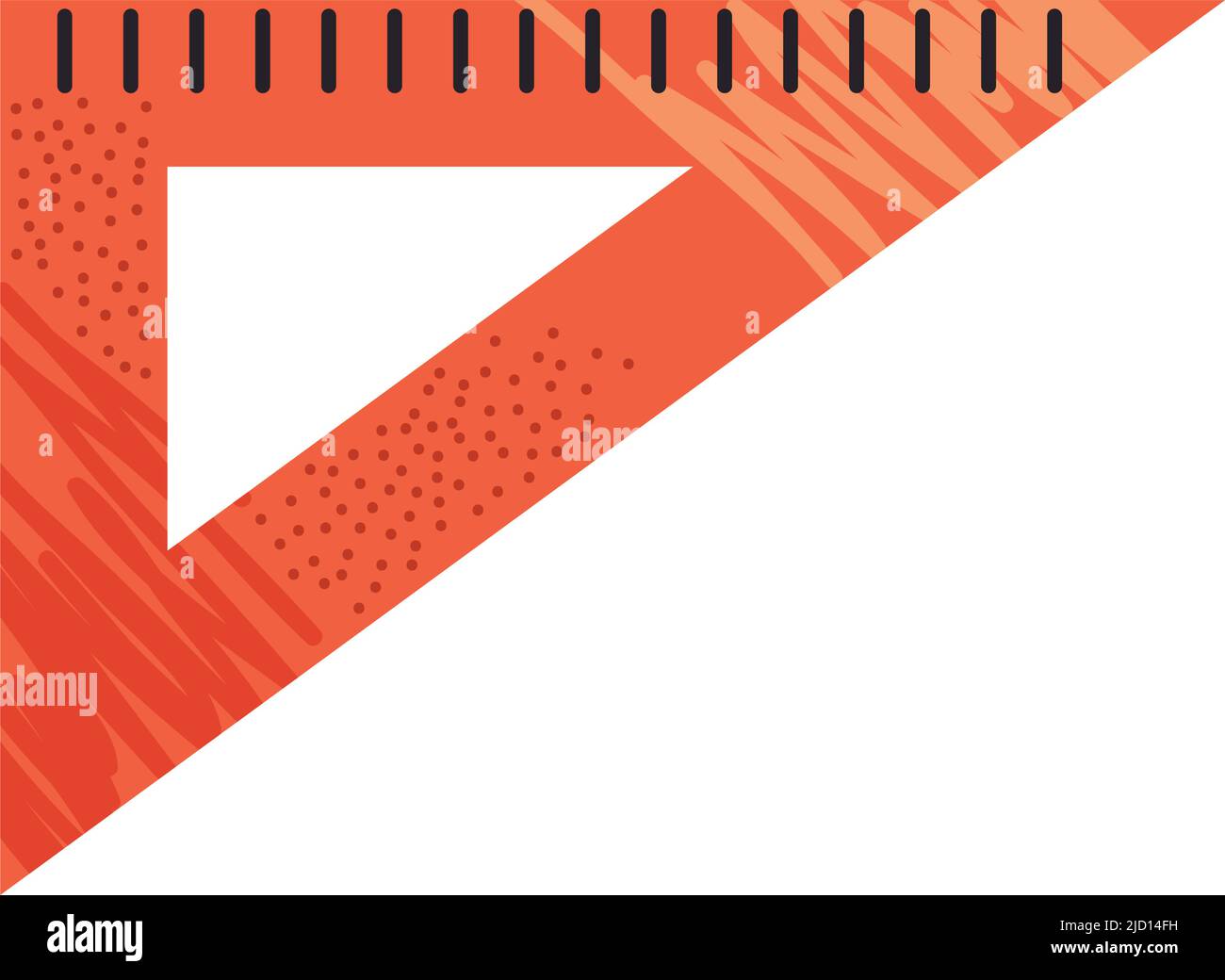 Orange triangle plastic ruler hi-res stock photography and images - Alamy
