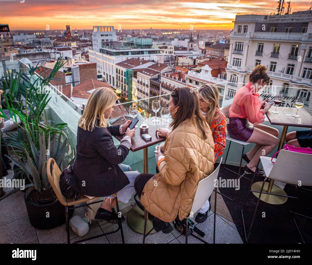 Spain rooftop bar hi-res stock photography and images - Alamy
