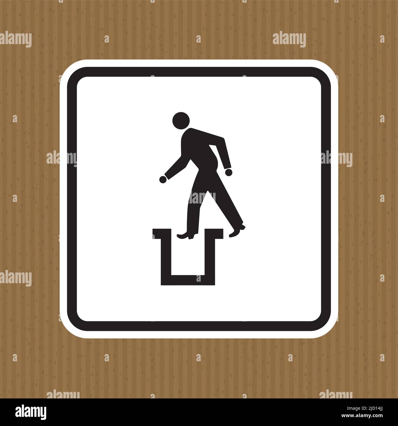 Beware Bottomless Pit Symbol Sign Isolate On White Background,Vector Illustration EPS.10 Stock ...