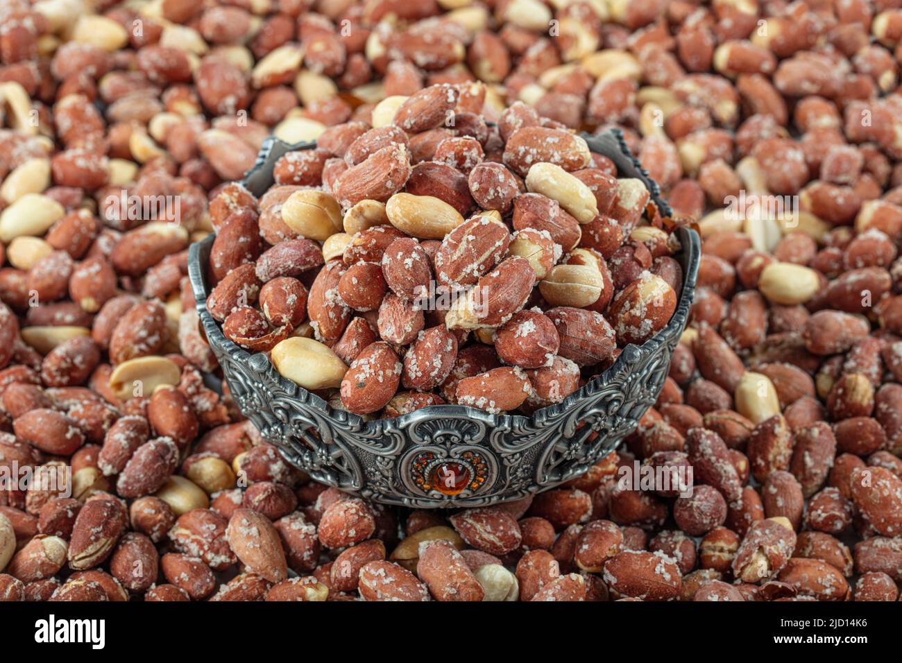 Roasted peanuts background. Seamless pattern of roasted salted peanuts ...