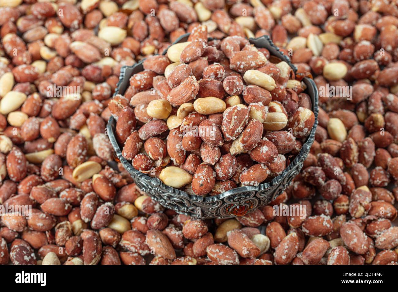 Roasted peanuts background. Seamless pattern of roasted salted peanuts ...