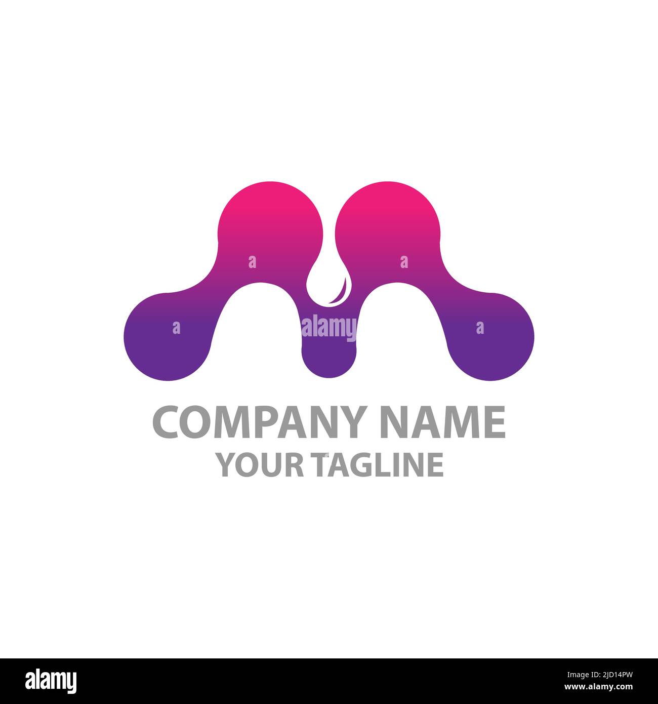 M line logo design. Minimal creative monochrome monogram symbol.EPS 10 ...