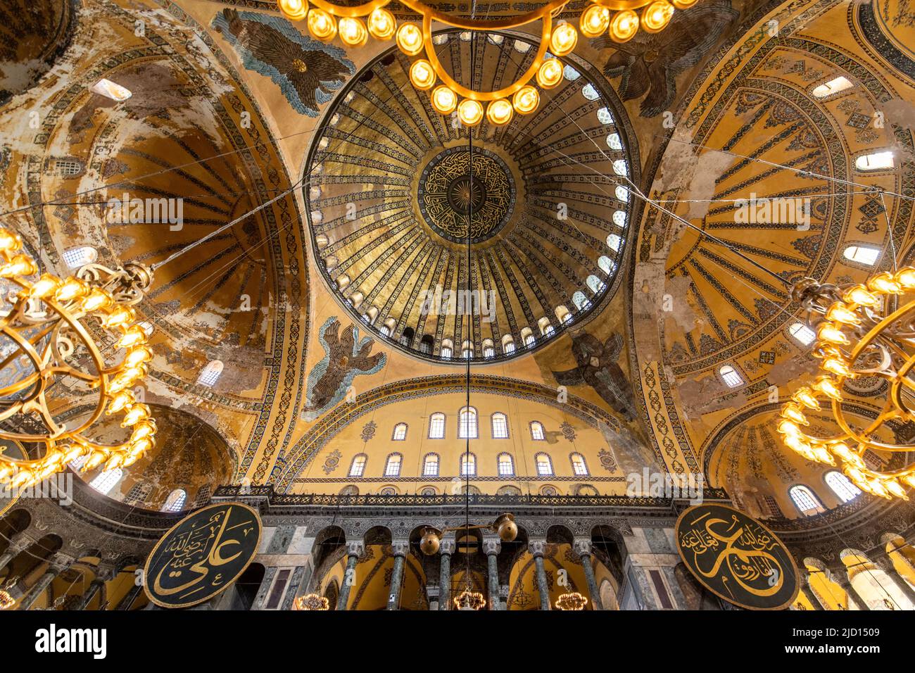 interior Hagia Sophia Istanbul Turkey Stock Photo - Alamy
