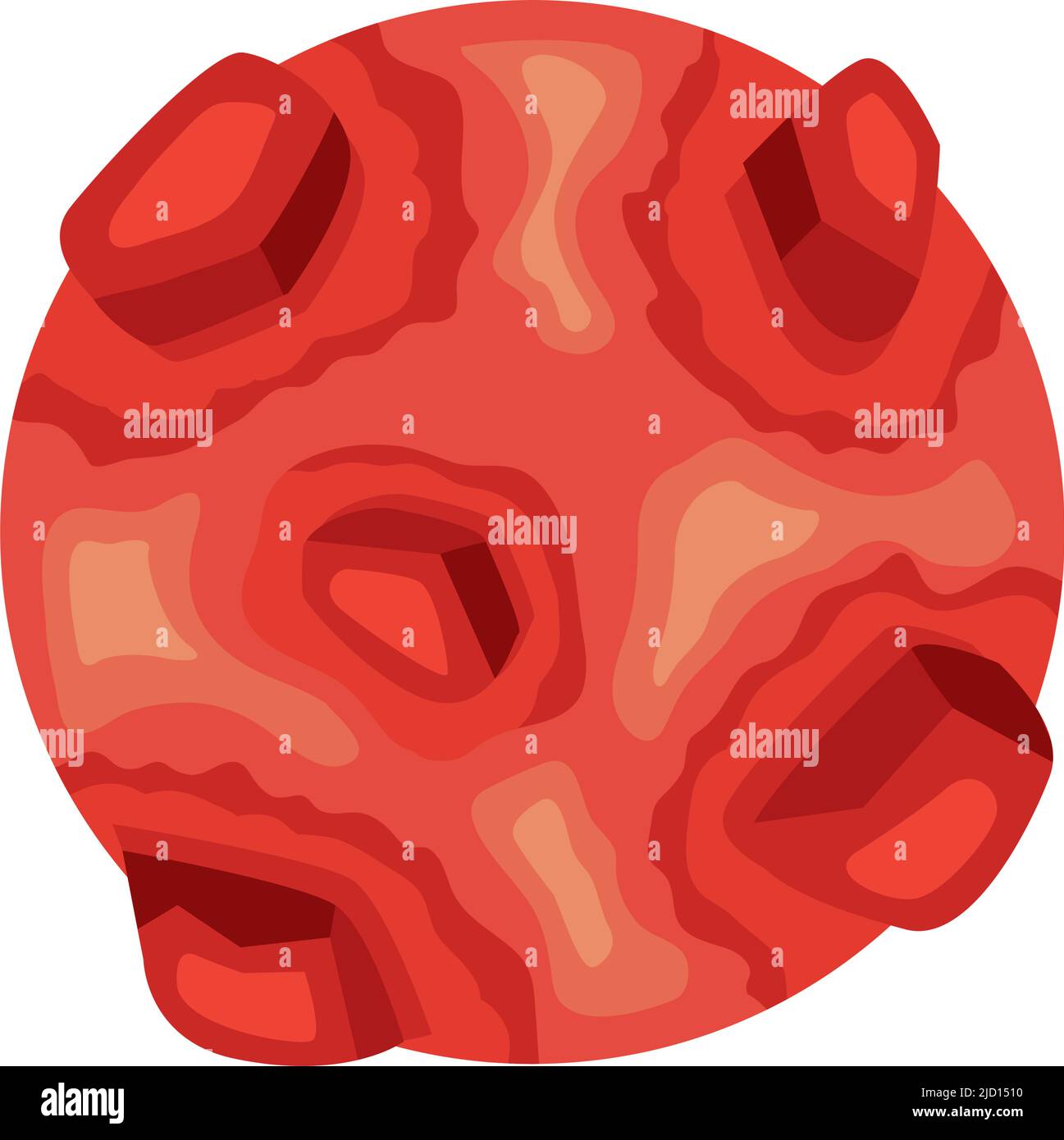 mars red planet scene icon Stock Vector Image & Art - Alamy