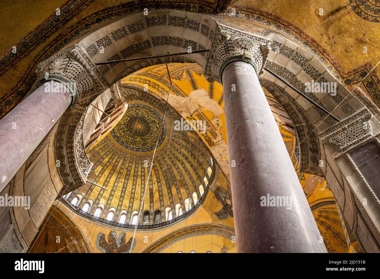 interior Hagia Sophia Istanbul Turkey Stock Photo - Alamy