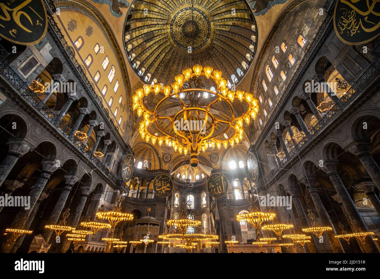 interior Hagia Sophia Istanbul Turkey Stock Photo - Alamy