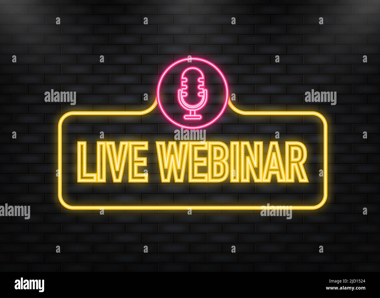 Live webinar neon sign hi-res stock photography and images - Alamy