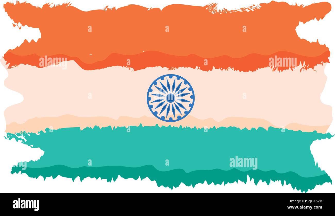 indian flag painted country icon Stock Vector Image & Art - Alamy