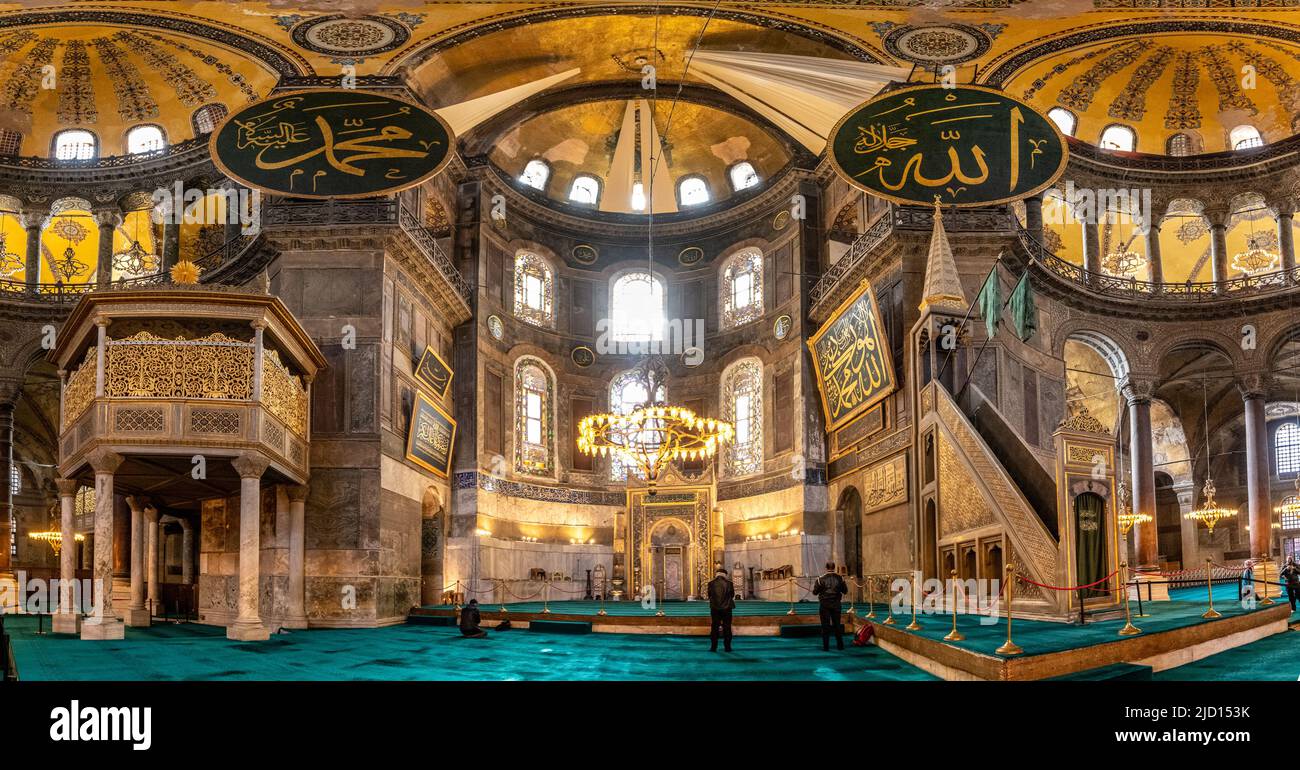 interior Hagia Sophia Istanbul Turkey Stock Photo - Alamy