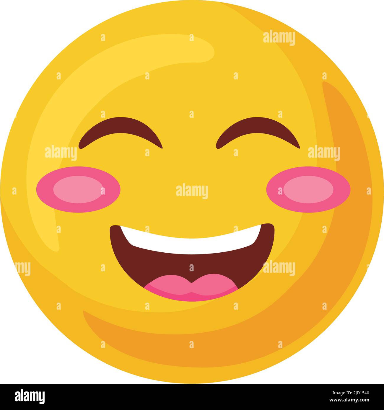 happy emoticon classic expression character Stock Vector Image & Art ...