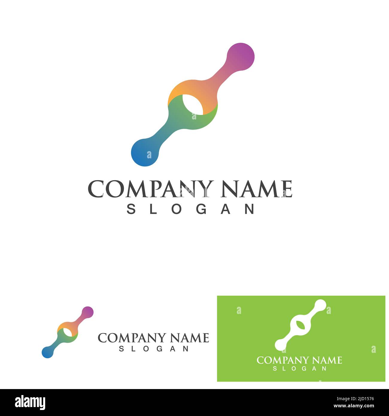 Molecule DNA logo template vector illustration design Stock Vector ...