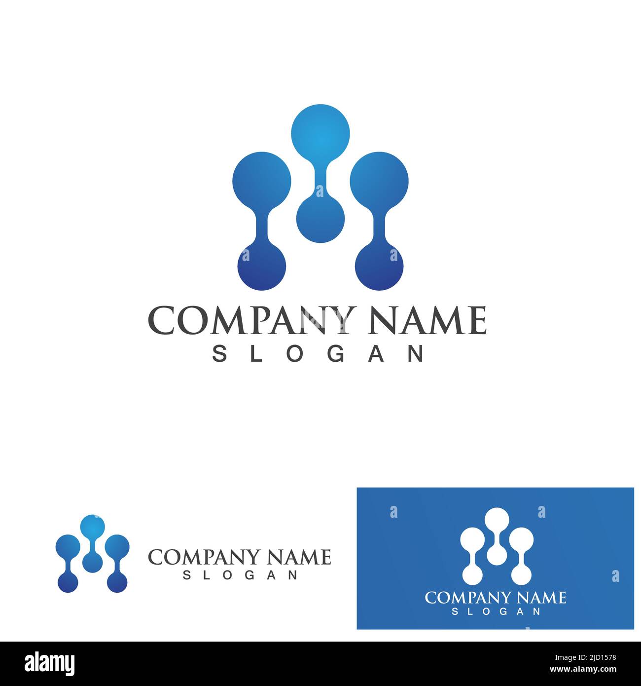 Molecule DNA logo template vector illustration design Stock Vector ...