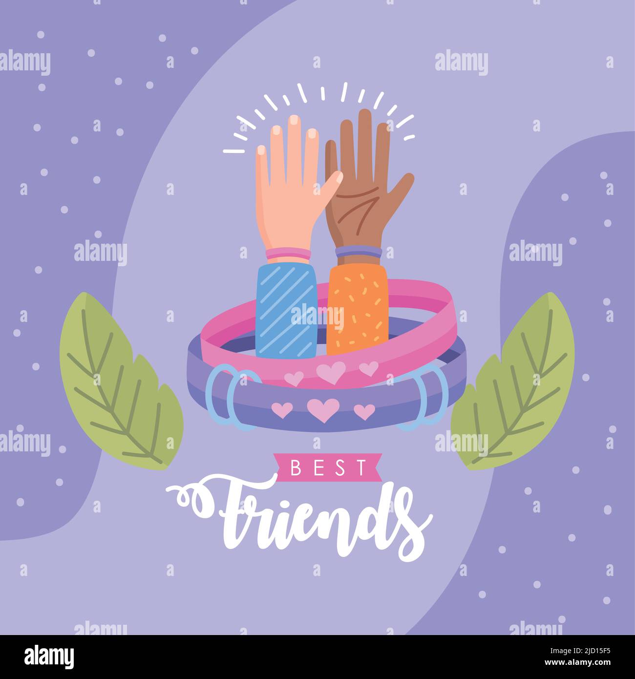 Best friend lettering poster Stock Vector Images - Alamy